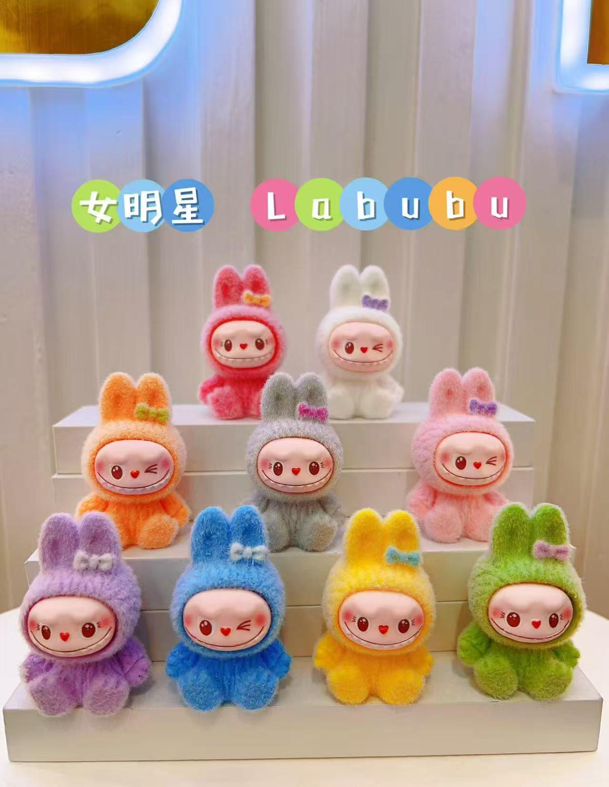 flocking Fuzzy labubu Cute mini doll Pen Toppers – Wonder Life Mart